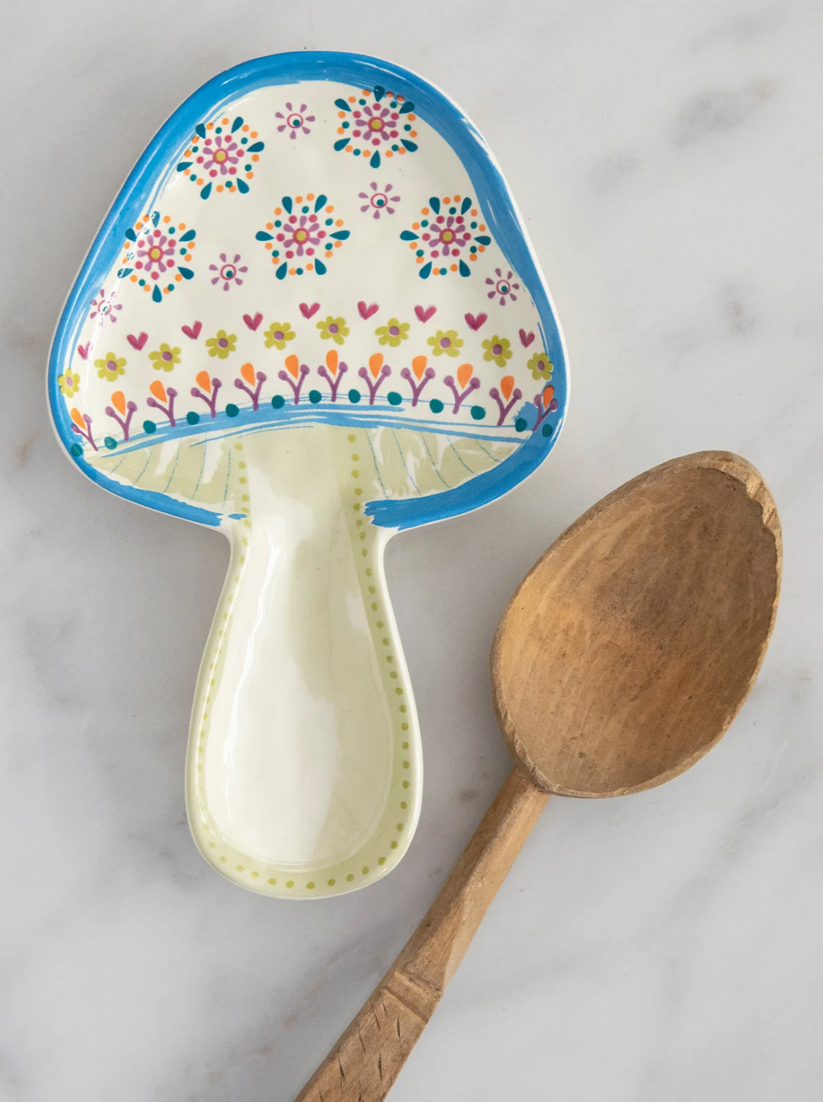 Ceramic Spoon Rest Mushroom Mrs. Robinson s Tea Shop