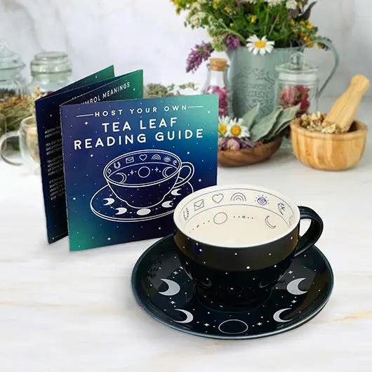 Tea Leaf Reading Cup and Saucer – Mrs. Robinson's Tea Shop