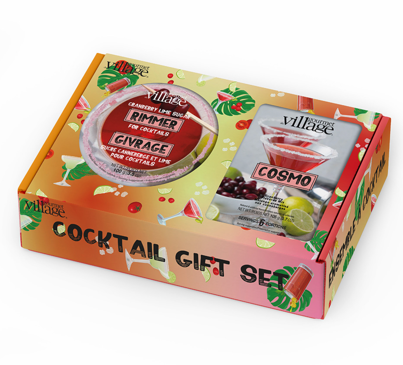 Cosmo Mix Gift Set – Drink Mix & Rimmer – Mrs. Robinson's Tea Shop