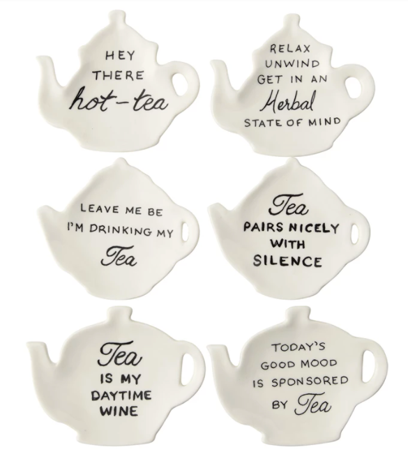 Stoneware Teapot Dish with Tea Saying, 6 Styles TO CHOOSE FROM – Mrs ...